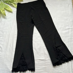 Revamped | Pants & Jumpsuits | Revamped Lace Trim Wide Leg Trousers ...